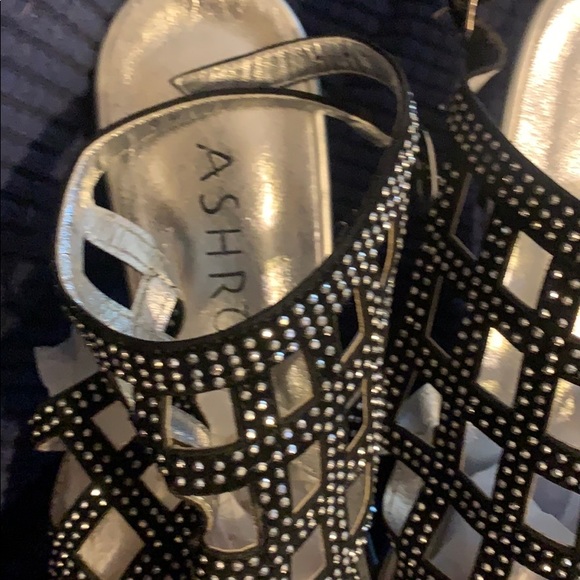 Ashro | Shoes | Womens Size 9m Prom Formal Shoes Silverblack | Poshmark